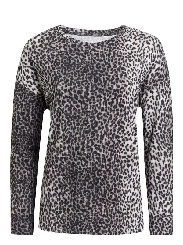 Majestic Filatures Leopard-print Jersey Sweater - Animal Print
