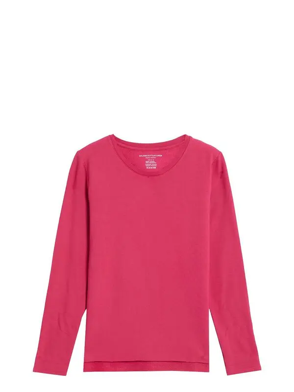 Majestic Filatures Fleece Top - Fuchsia