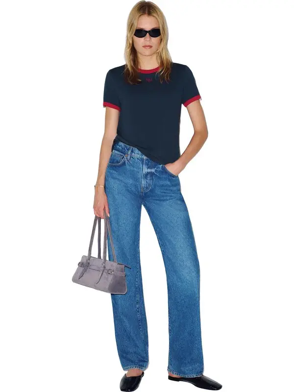 REFORMATION Classic Crew T-shirt - Blue