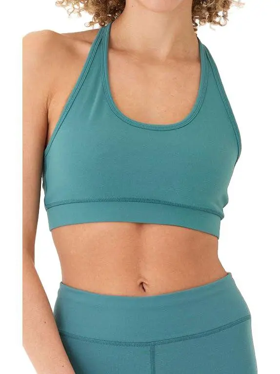 THREADS 4 THOUGHT Malana T-back Sports Bra - Watercress