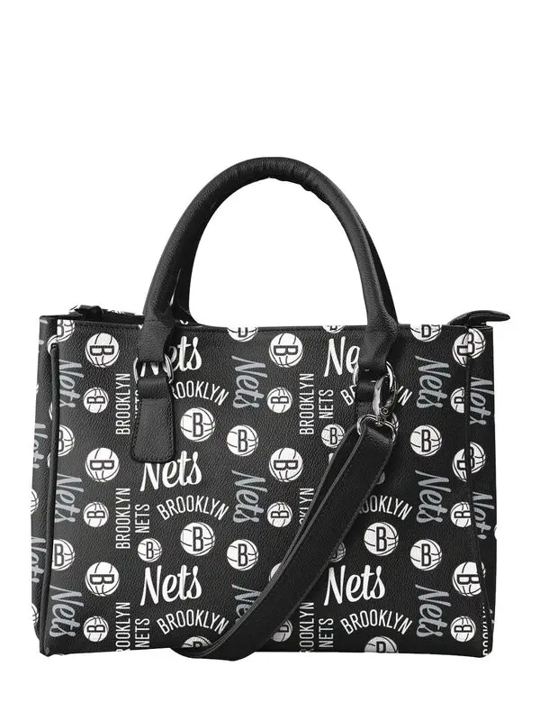 FOCO Brooklyn Nets Repeat Brooklyn Tote - Black