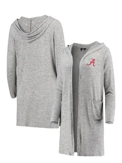 BOXERCRAFT Duster Cardigan With Hood And Side Slits - Heather Gray