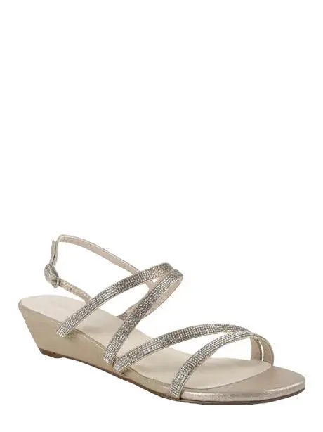 TOUCH UPS Jodi Slingback Wedge Sandal - Champagne