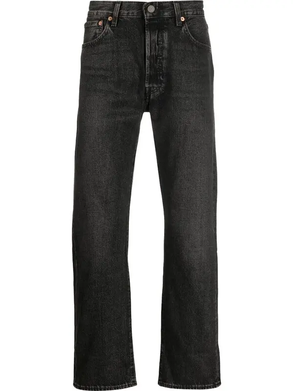 LEVI'S Mid-rise Straight-leg Jeans - Black