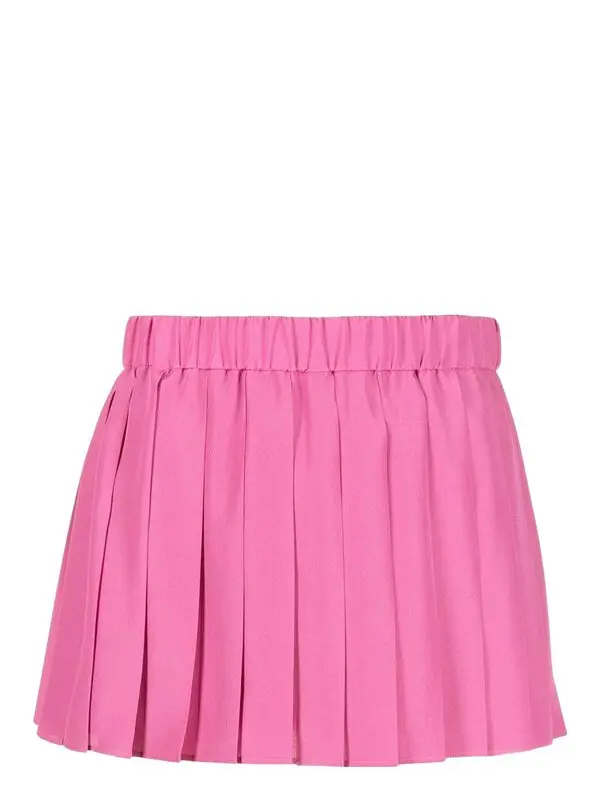 Red Valentino Pleated Mini Shorts - Pink