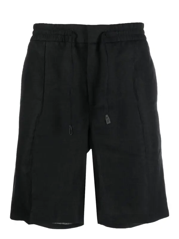 Brioni Drawstring Elasticated Shorts - Black