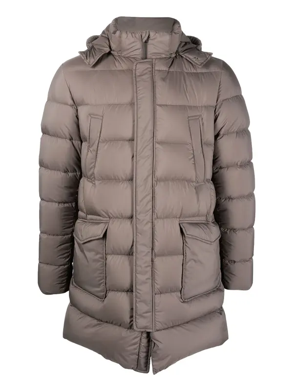 Herno Padded Hooded Down Jacket - Green