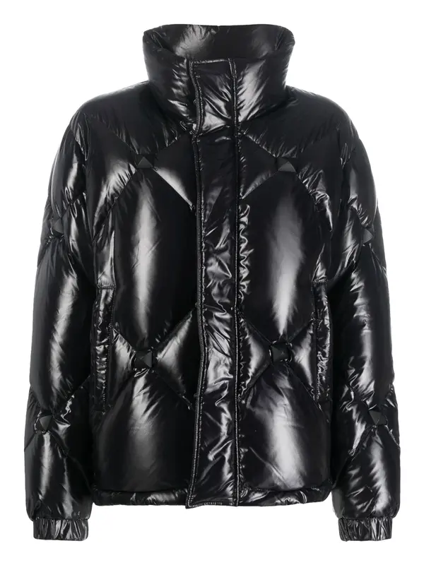 Philipp Plein Quilted Puffer Jacket - Black