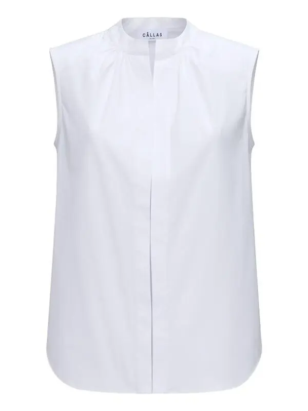 CALLAS MILANO Olympia Sleeveless Shirt - White
