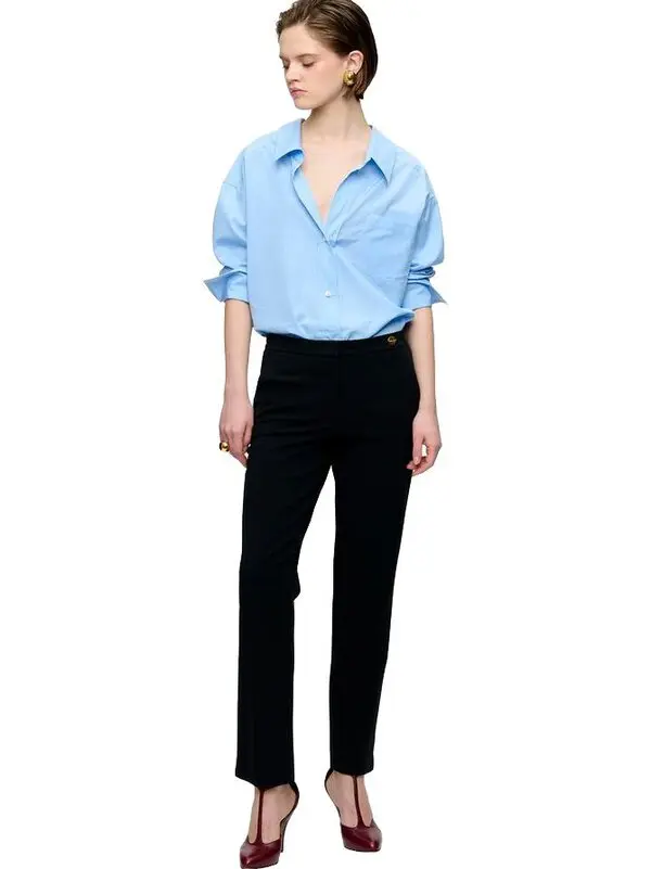 CALLAS MILANO Charlotte Stretch Crepe Trousers - Black