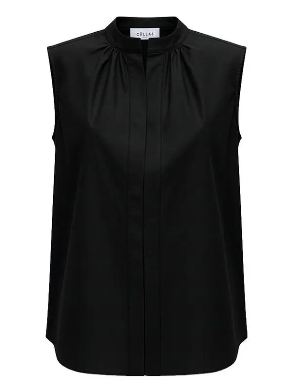CALLAS MILANO Olympia Sleeveless Shirt - Black