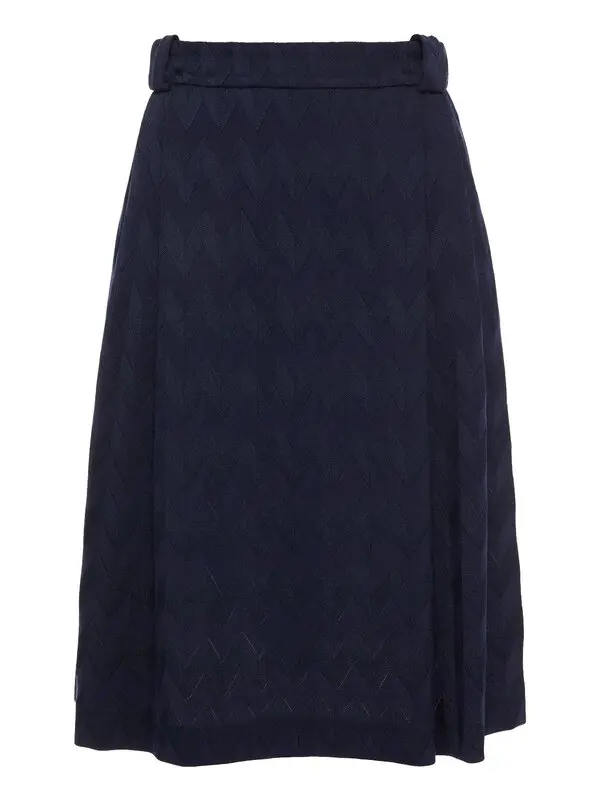 Missoni Jacquard-knit Skirt - Navy