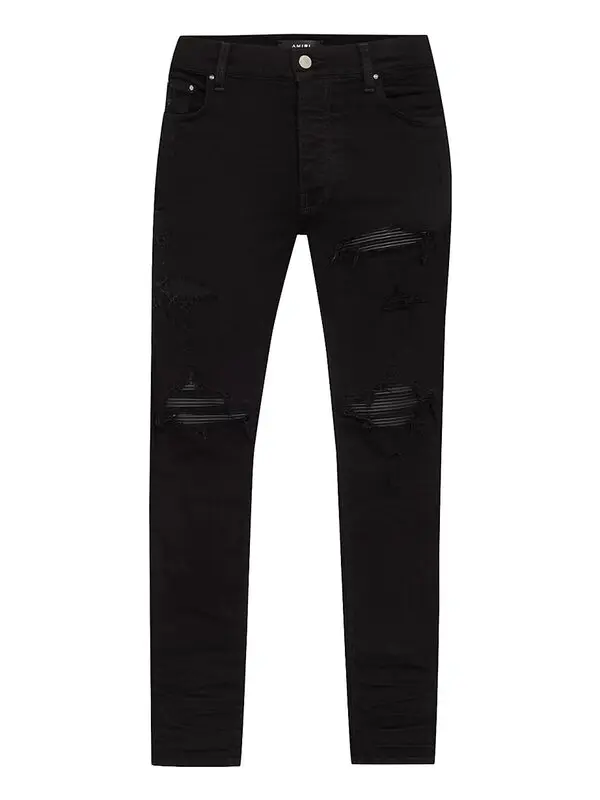 Amiri Mx1 Destroyed Skinny Jeans - Black