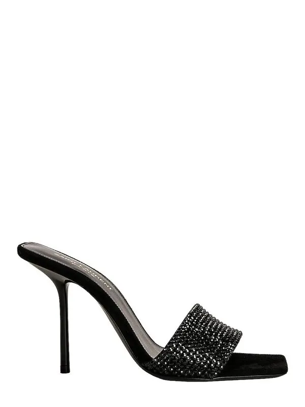 Saint Laurent Lucky Evening Mules - Nero & Jet