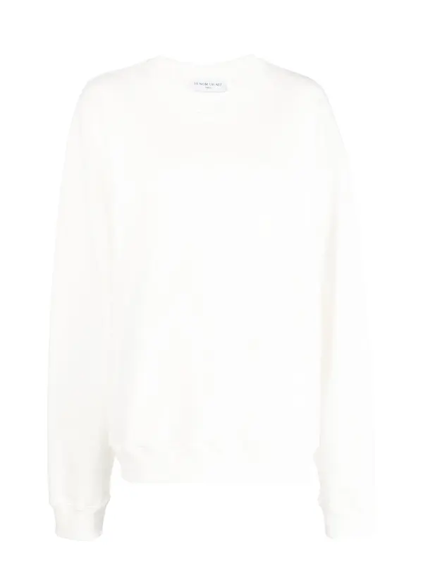 IH NOM UH NIT Logo-print Crewneck Sweatshirt - White