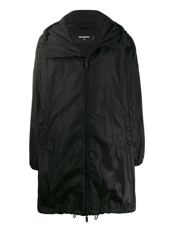 Dsquared2 Exclusive For Vitkac Hooded Raincoat - Black