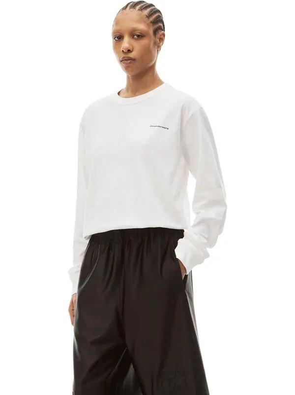 Alexander Wang Long-sleeve Crewneck Tee - White