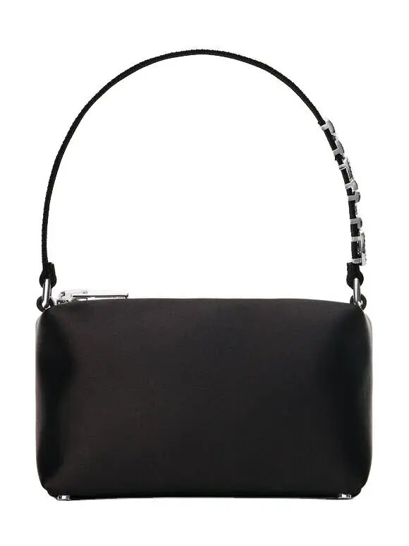 Alexander Wang Heiress Pouch In Satin - Black