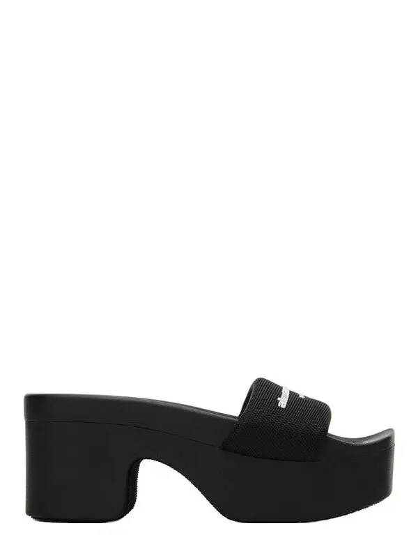 Alexander Wang 85mm Platform Slide - Black