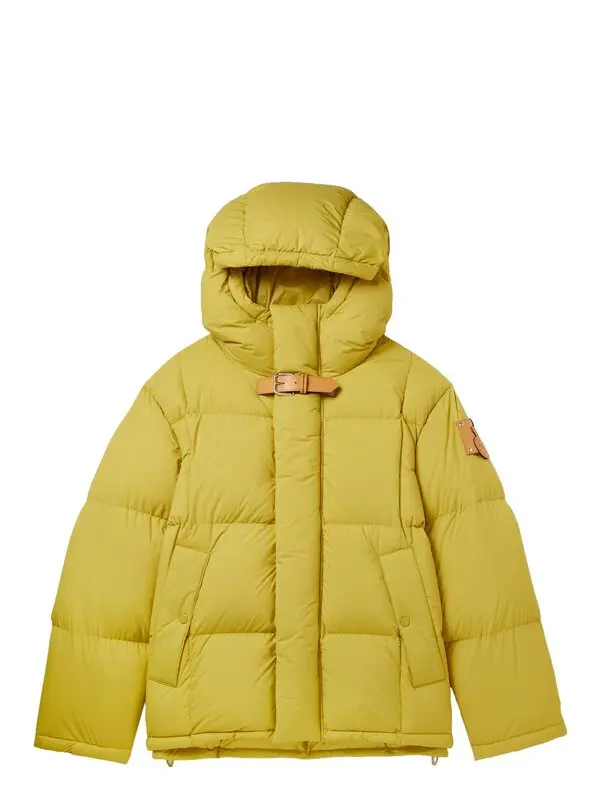 Moncler Jw Anderson Wintefold Logo-appliquéd Quilted Hooded Down Jacket - Yellow