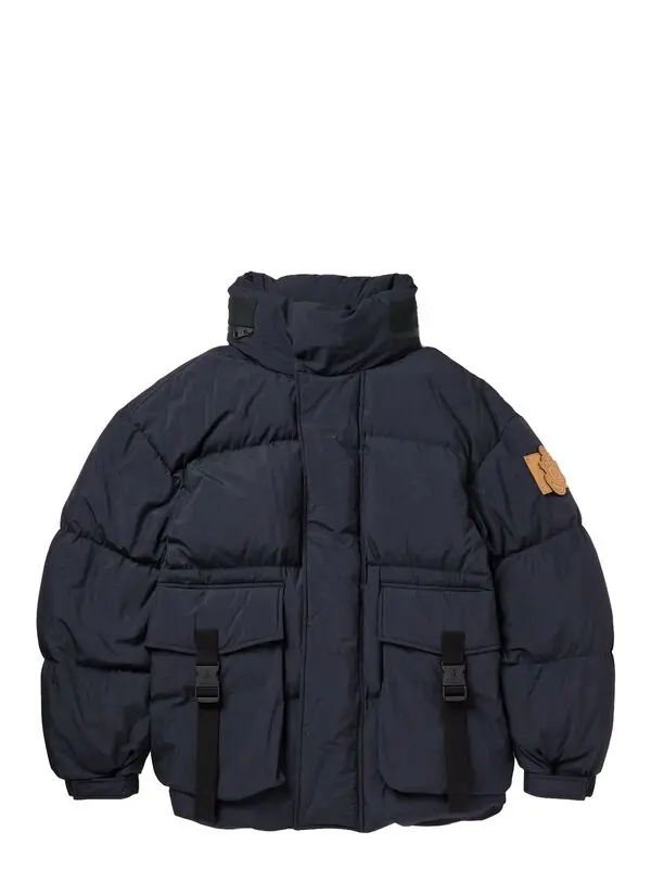 Moncler Jw Anderson Donard Quilted Shell Hooded Down Jacket - Blue