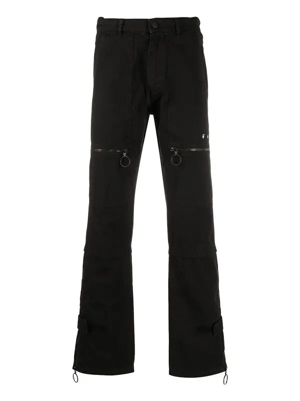 Off-White Multi-pocket Straight-leg Jeans - Black