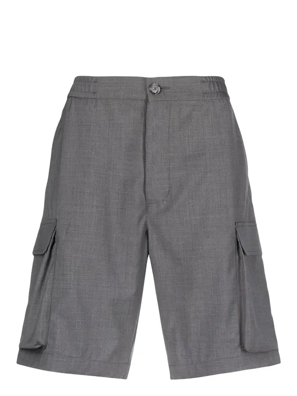 Woolrich Wide-leg Cargo Shorts - Grey