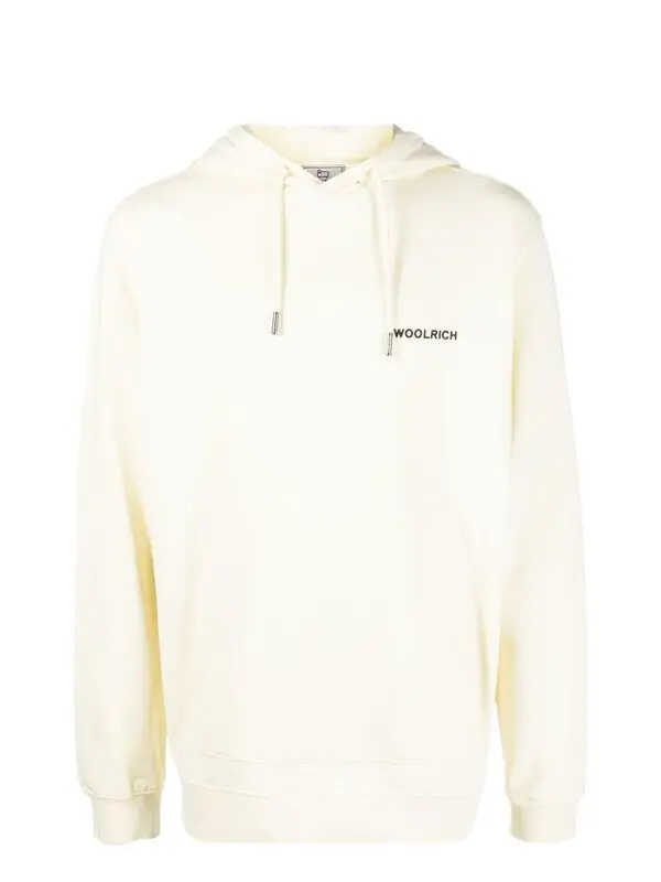 Woolrich Graphic-print Long-sleeve Hoodie - Neutrals