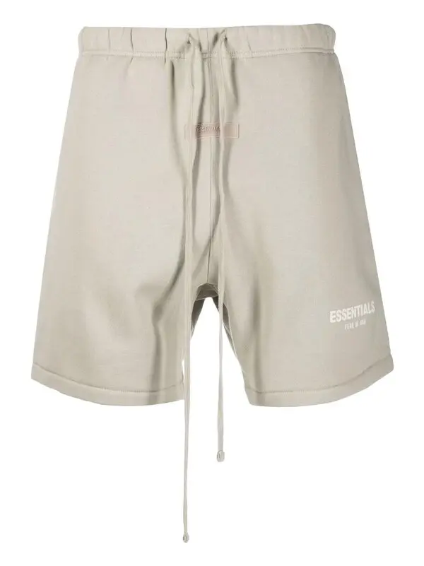 Fear Of God Logo-patch Track Shorts - Green