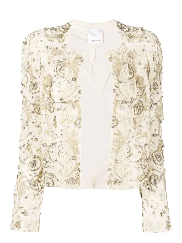 Zuhair Murad Baroque-embellished Cardigan - Gold