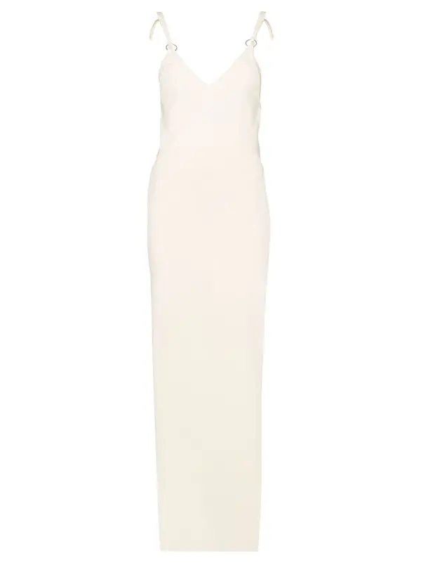 Rabanne Cut-out Detail Maxi Dress - Neutrals