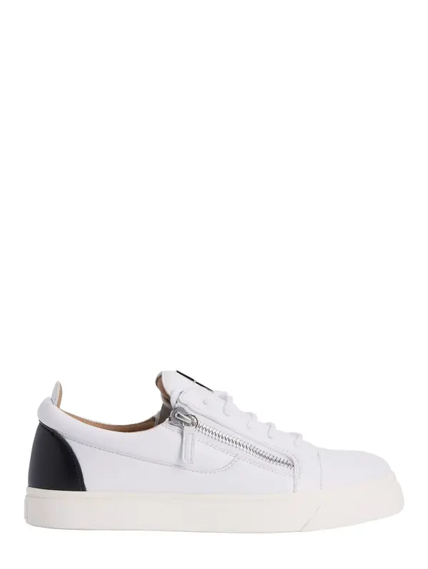 GIUSEPPE ZANOTTI Frankie Double-zip Low-top Sneakers - White