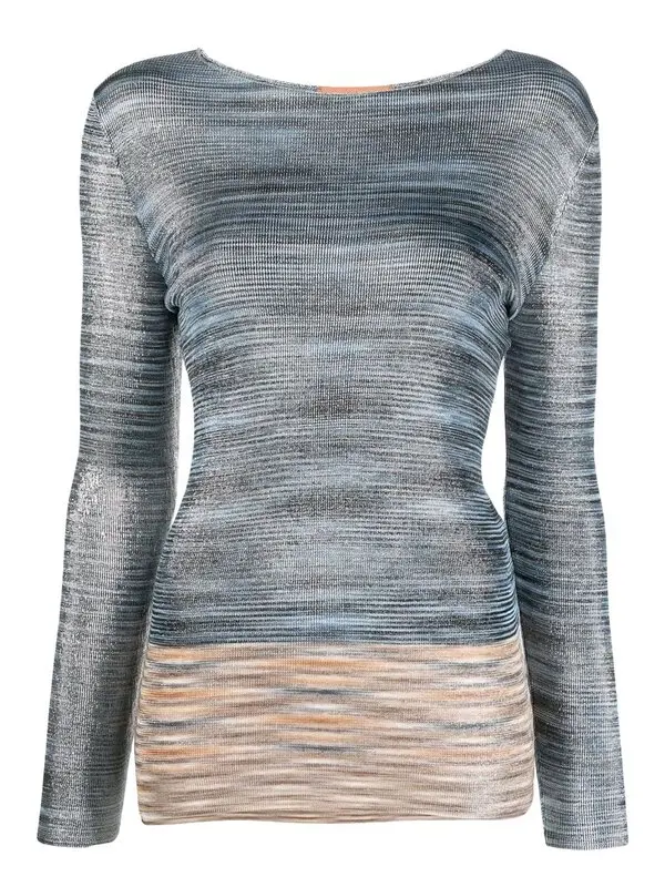 Missoni Long-sleeve Knitted Top - Blue