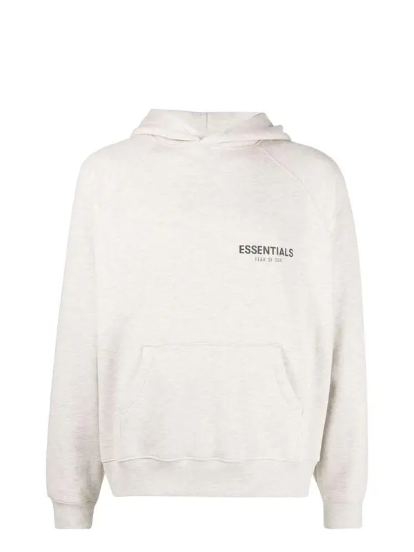 Fear Of God Logo-print Hoodie - Neutrals