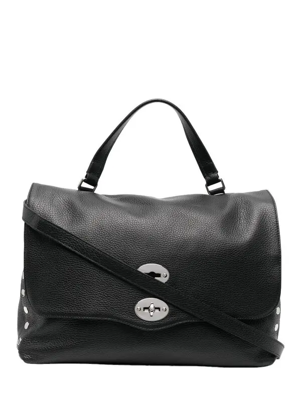 ZANELLATO Medium Postina Daily Studded Tote Bag - Black