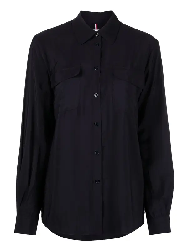 Tommy Hilfiger Long-sleeved Buttoned Shirt - Blue