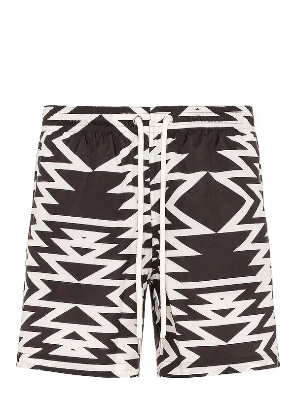 Moncler Swim Trunks - Black & White