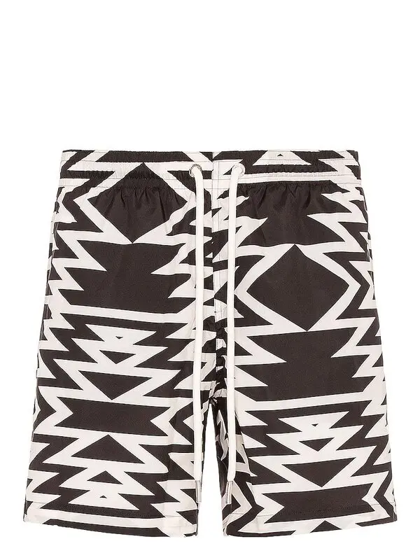 Moncler Swim Trunks - Black & White