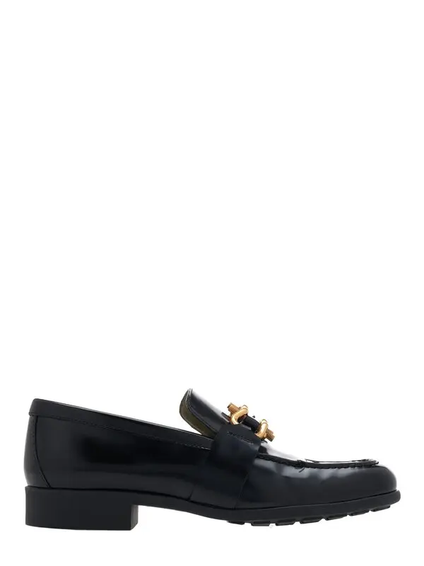 Bottega Veneta Madame Soft Vinyl Loafers - Black