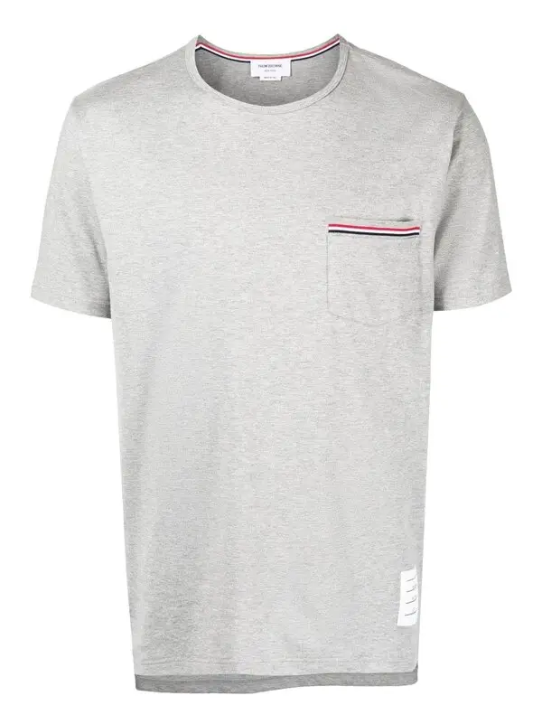 Thom Browne Pocket Cotton T-shirt - Grey