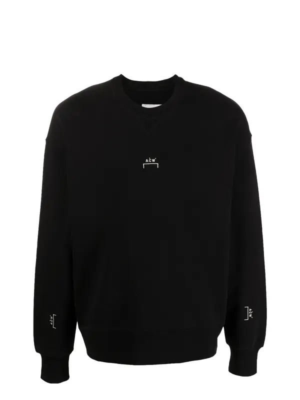 A-COLD-WALL* Logo-print Crew Neck Sweatshirt - Black
