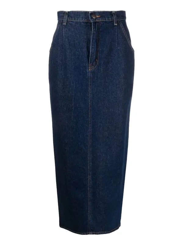 Magda Butrym Tima Denim Midi Skirt - Blue
