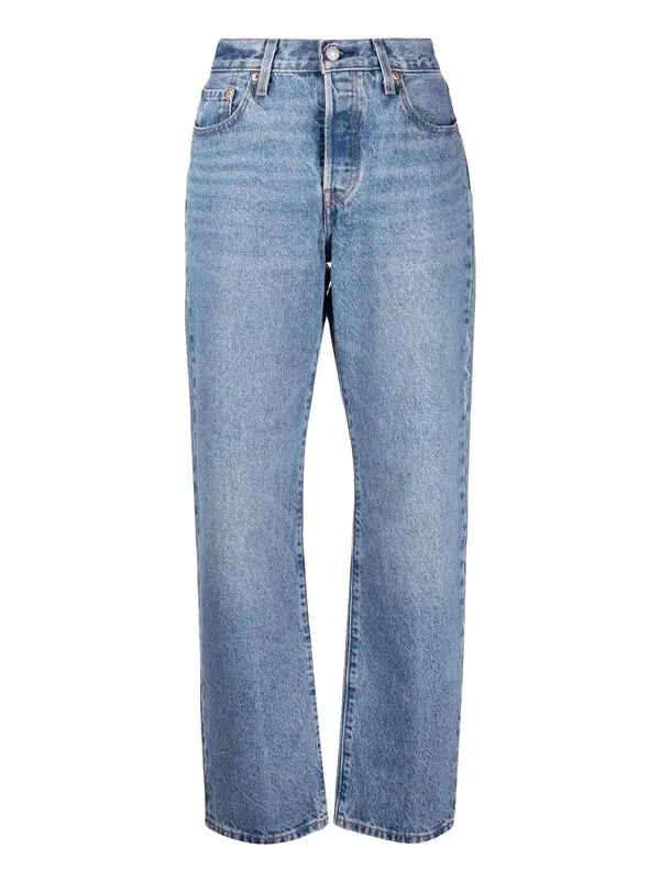 LEVI'S High-rise Straight-leg Jeans - Blue