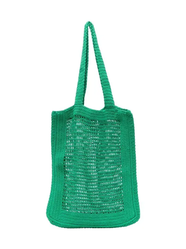 Faithfull The Brand Crochet Tote Bag - Green