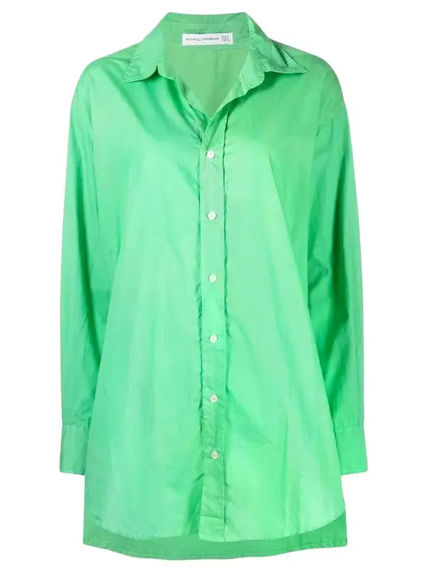 Faithfull The Brand Vega Shirt Dress - Green