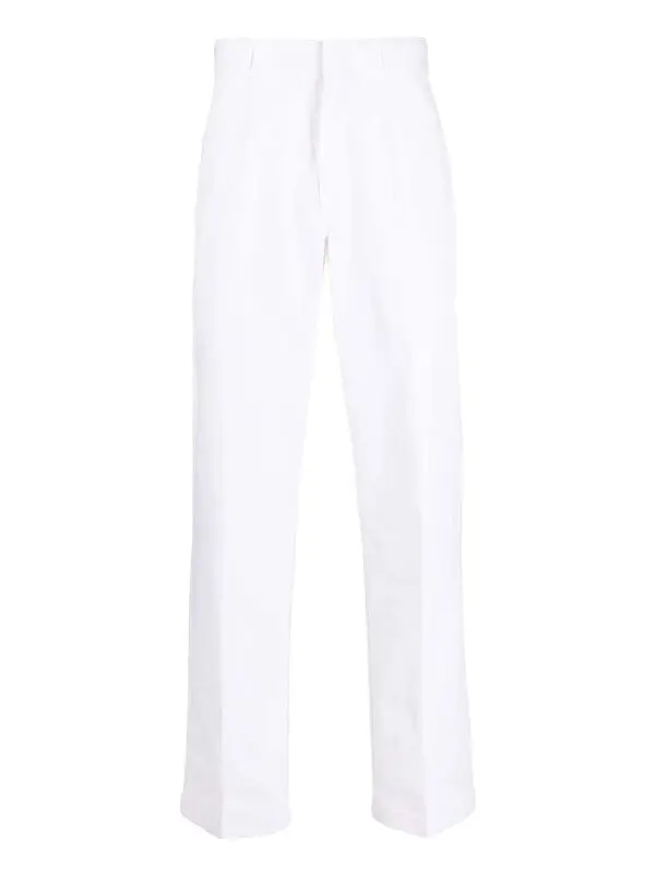 Dickies Rear Logo-patch Trousers - White