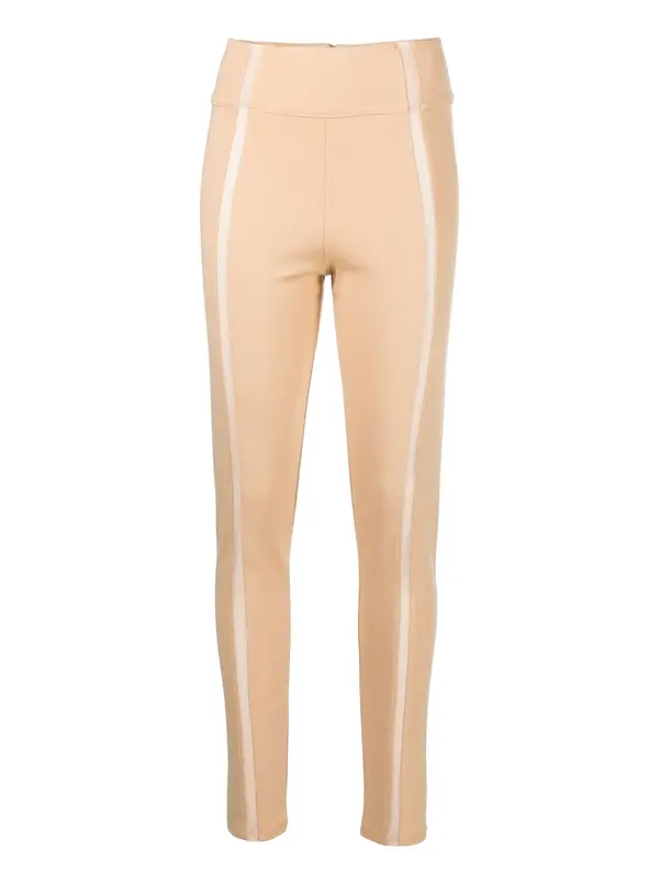 Philipp Plein Sheer-panel Leggings - Neutrals