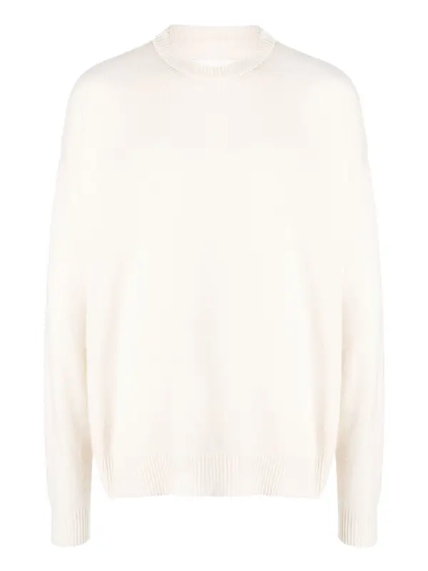 JIL SANDER Crew-neck Cashmere Jumper - Neutrals
