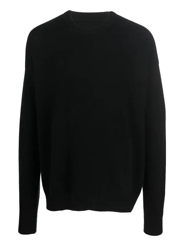 JIL SANDER Crew-neck Cashmere Jumper - Black