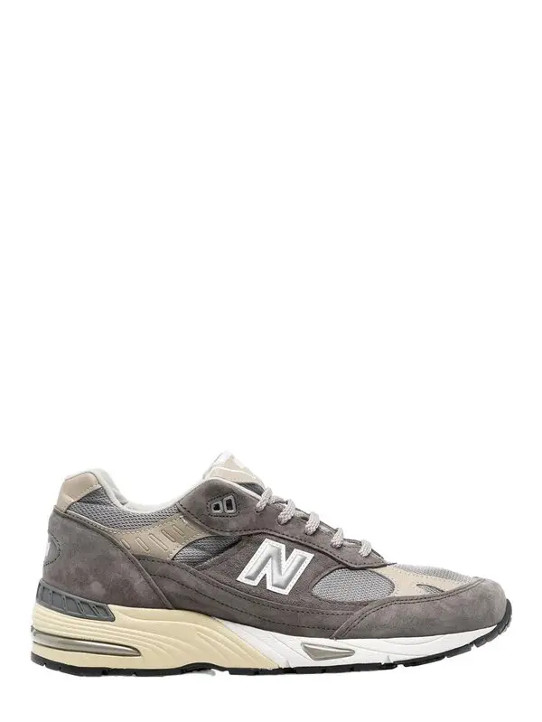 NEW BALANCE Logo-patch Lace-up Sneakers - Grey